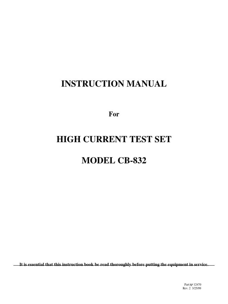 Manual Multi-Amp CB-832 - Ug | PDF | Relay | Switch