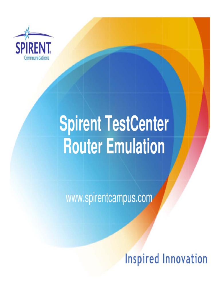 Spirent TestCenter Routers V3 | PDF | Multiprotocol Label Switching ...