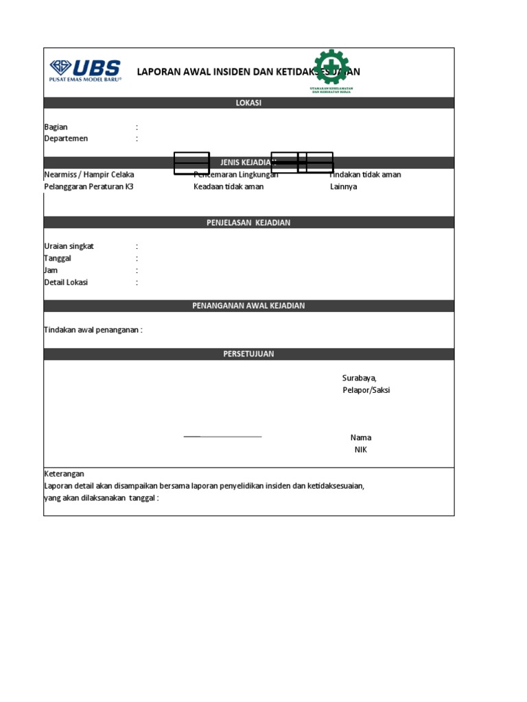 Checklist Pekerjaan Risiko Tinggi | PDF