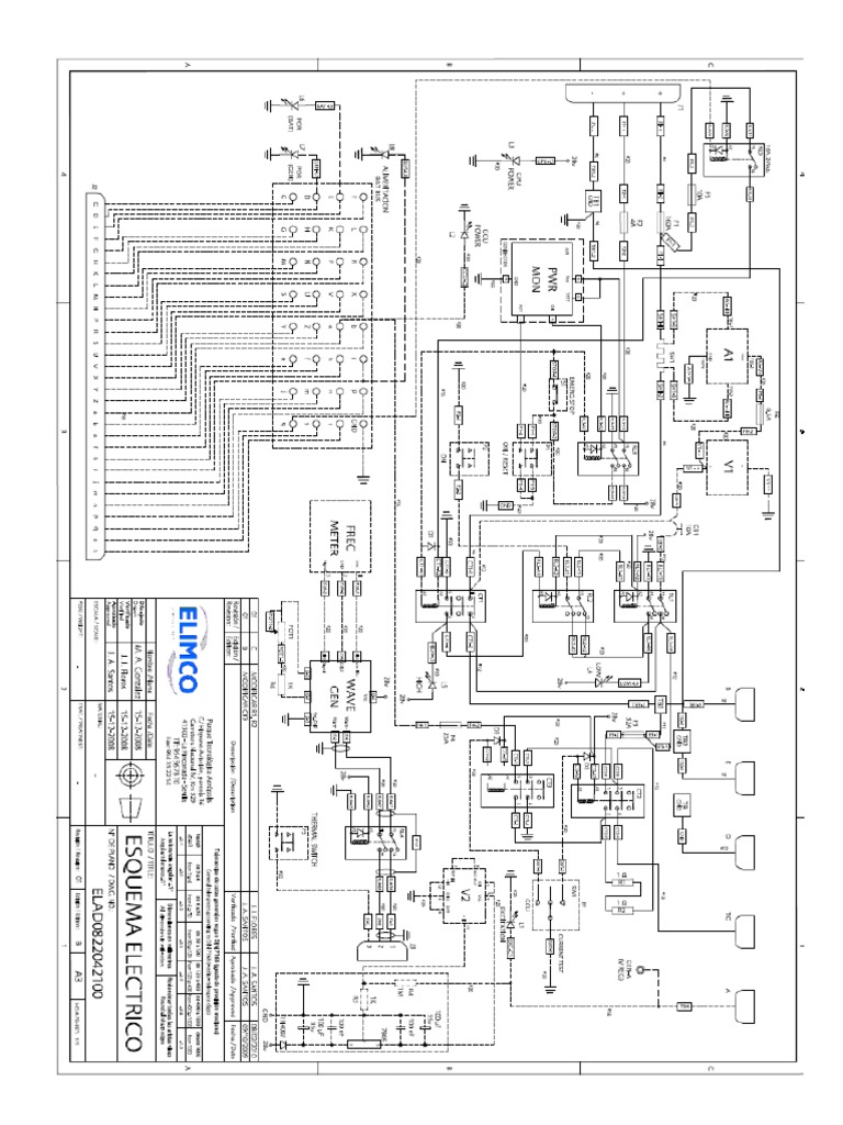 Esquema Electrico Banco de Prueba | PDF
