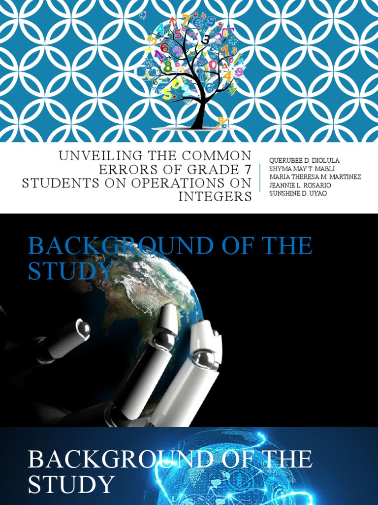 Unveiling The Common Errors of Grade 7 Students On Operations On ...