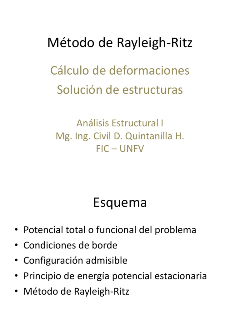 6-Método de Ritz | PDF | Energía potencial | Ecuaciones