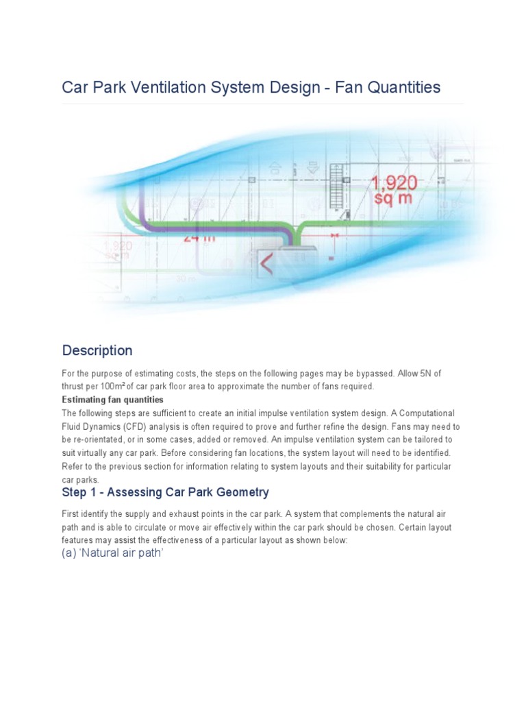 Car Park Ventilation System Design | PDF | Ventilation (Architecture ...