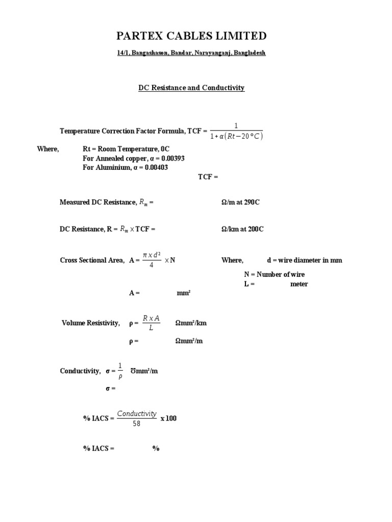 DC Resistance & Conductivity | PDF