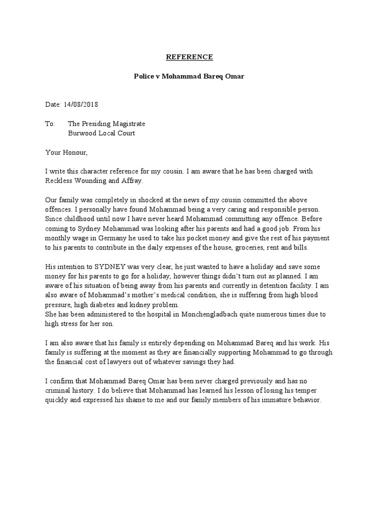 Reference Police V Mohammad Bareq Omar | PDF