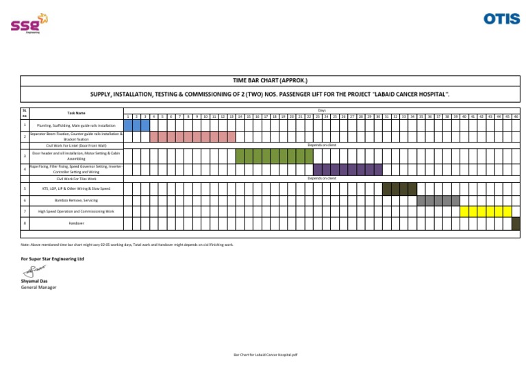 Bar Chart For Labaid Cancer Hospital | PDF