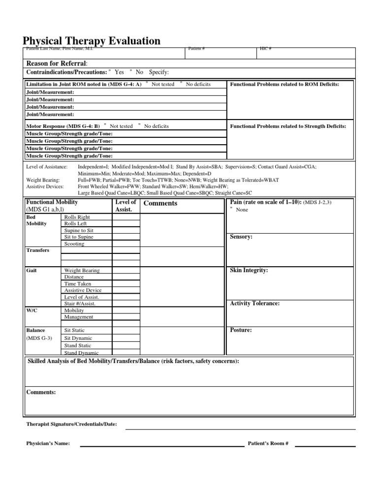 PT Eval | PDF | Diseases And Disorders | Nervous System