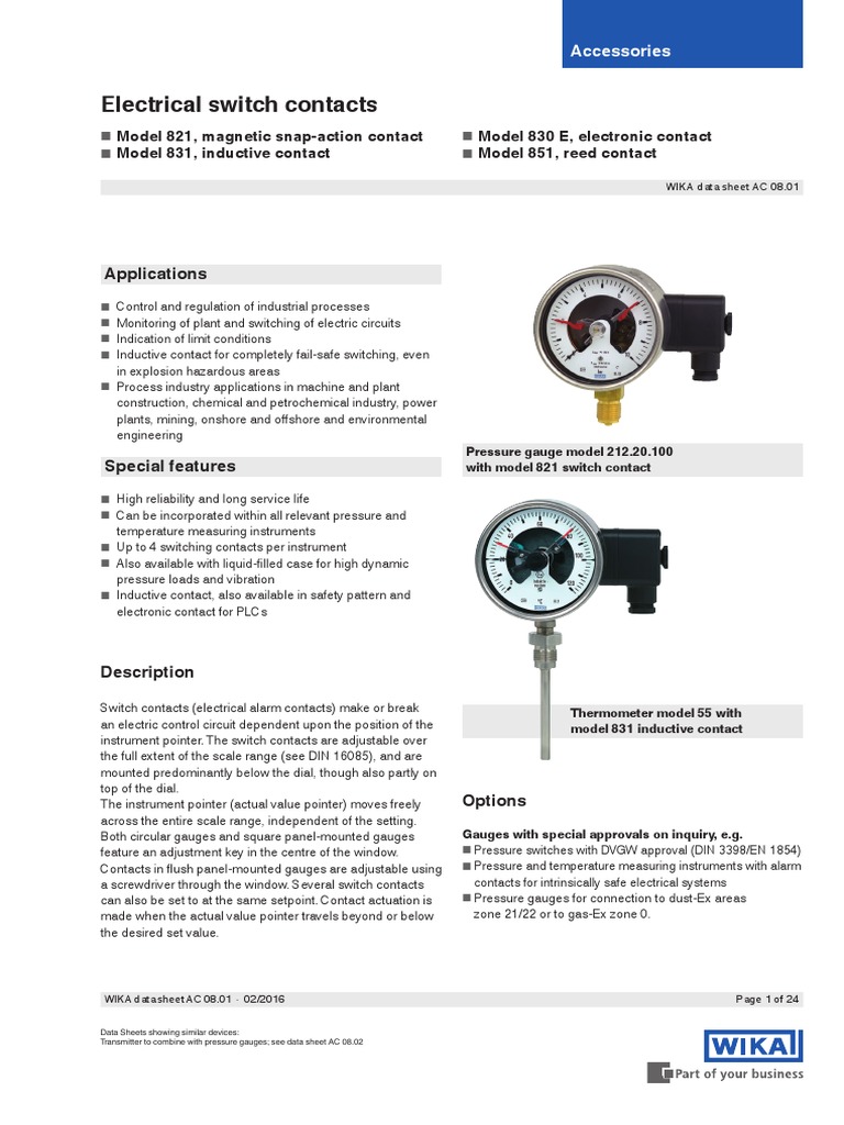 Guidance - Electrical Switch Contact PDF | PDF | Switch | Relay