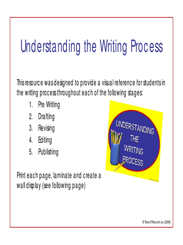 Writing Process | PDF | Publishing | Human Communication