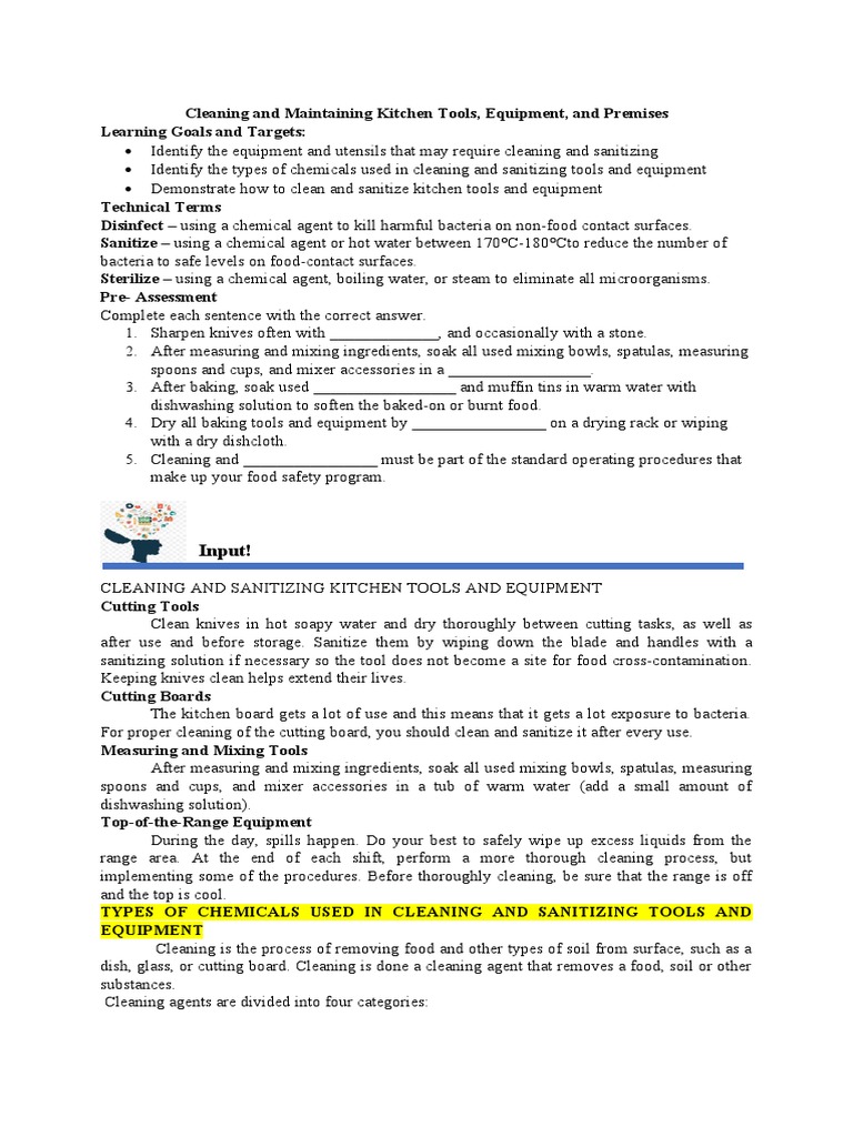 A Comprehensive Guide to Cleaning and Sanitizing Kitchen Tools ...