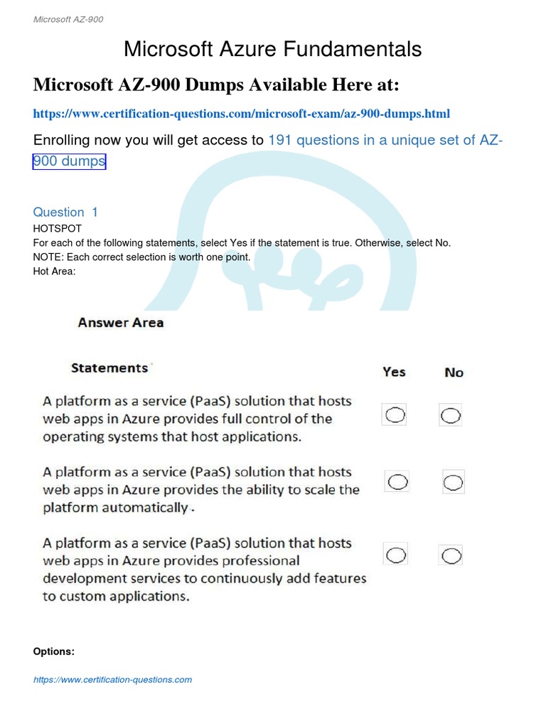 Az 900 | PDF | Microsoft Azure | Cloud Computing