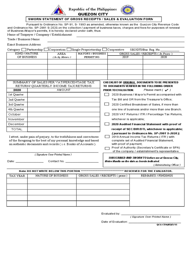 Republic of The Philippines: Quezon City | PDF | Tax Return (United ...