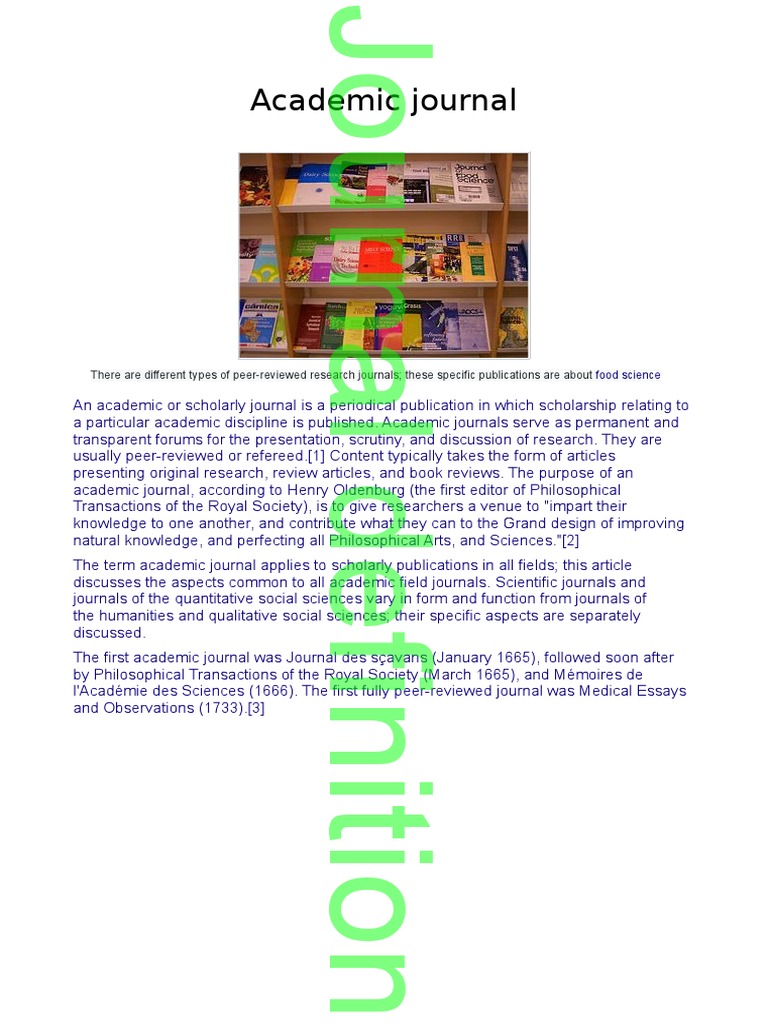 Understanding Academic Food Science Journals | PDF | Social Science