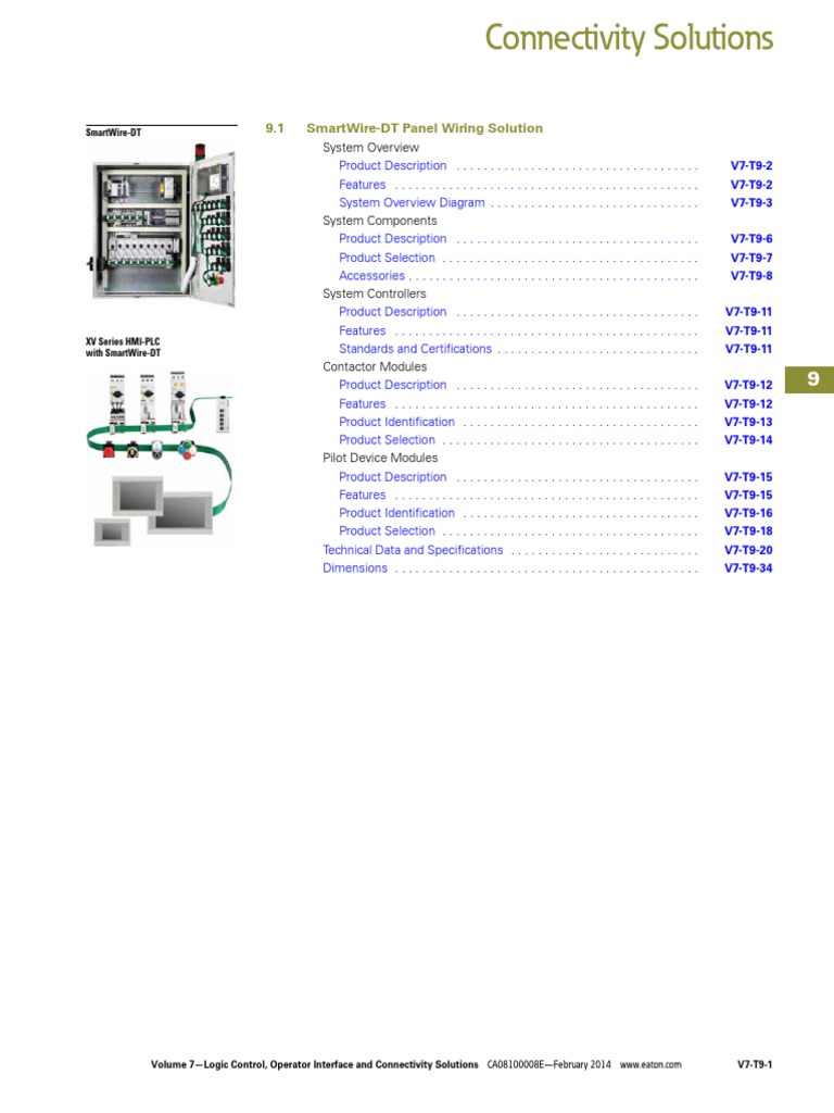 9.1 Smartwire-Dt Panel Wiring Solution: System Overview | PDF | Programmable Logic Controller ...