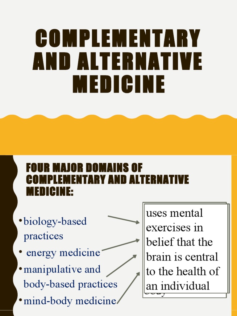 Complementary and Alternative Medicine - Lecture | PDF | Acupressure ...