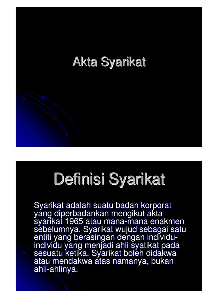 Akta Syarikat | PDF
