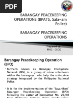 Roles of Barangay Tanod in Community Safety | PDF | Police | Information
