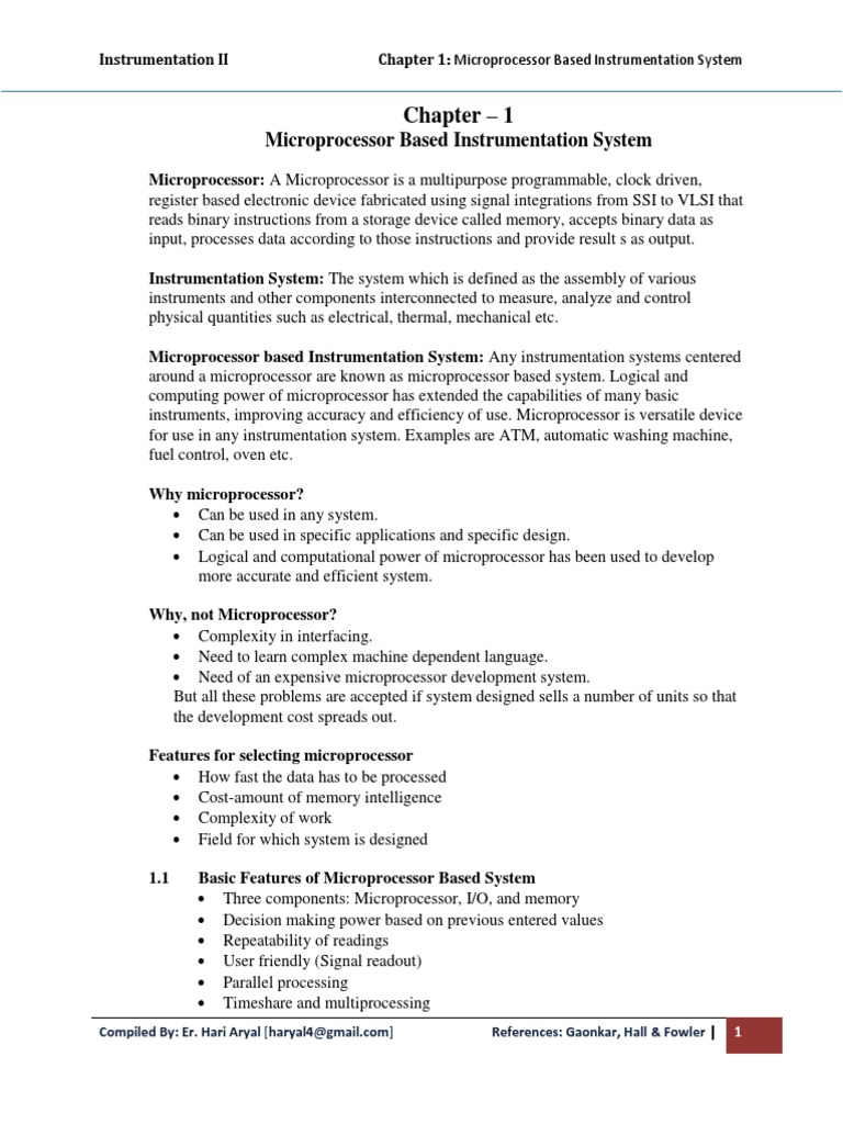 Instrumentation II PDF | PDF | Input/Output | Instrumentation