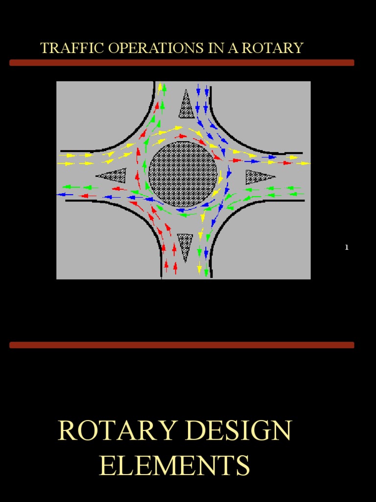 Rotary Intersection Design Guidelines | PDF | Road Infrastructure | Traffic