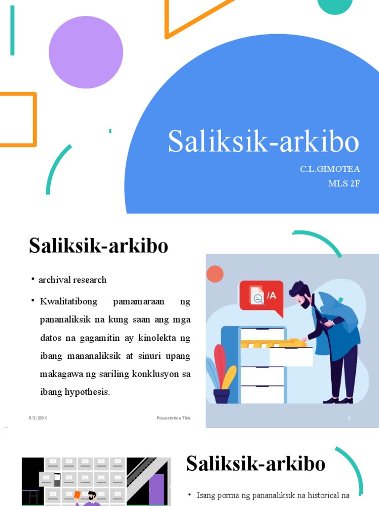 Saliksik Arkibo | PDF
