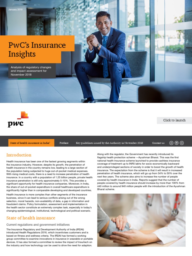 PWC'S Insurance Insights: Analysis of Regulatory Changes and Impact ...