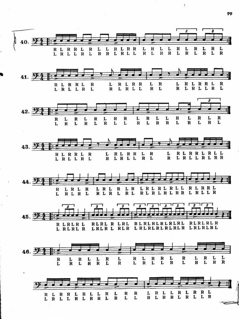 Buddy Rich Drum Method - Modertation of Snare Drum Rudiments 100 | PDF Buddy Rich Drum Method - Modertation of Snare Drum Rudiments 100 | PDF