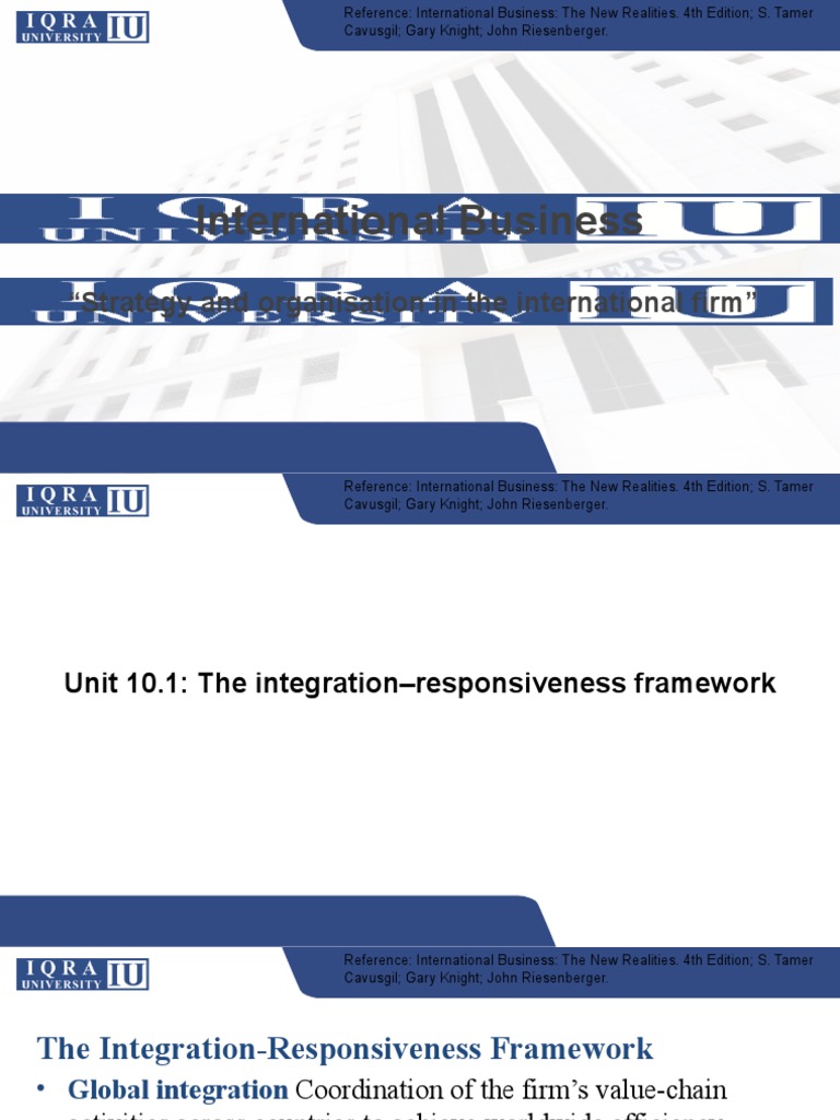 Strategy and Organisation in The International Firm | PDF | Internationalization | Business