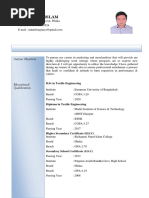 Resume of Md. Monna Pattern Master | PDF | Human Nature | Business