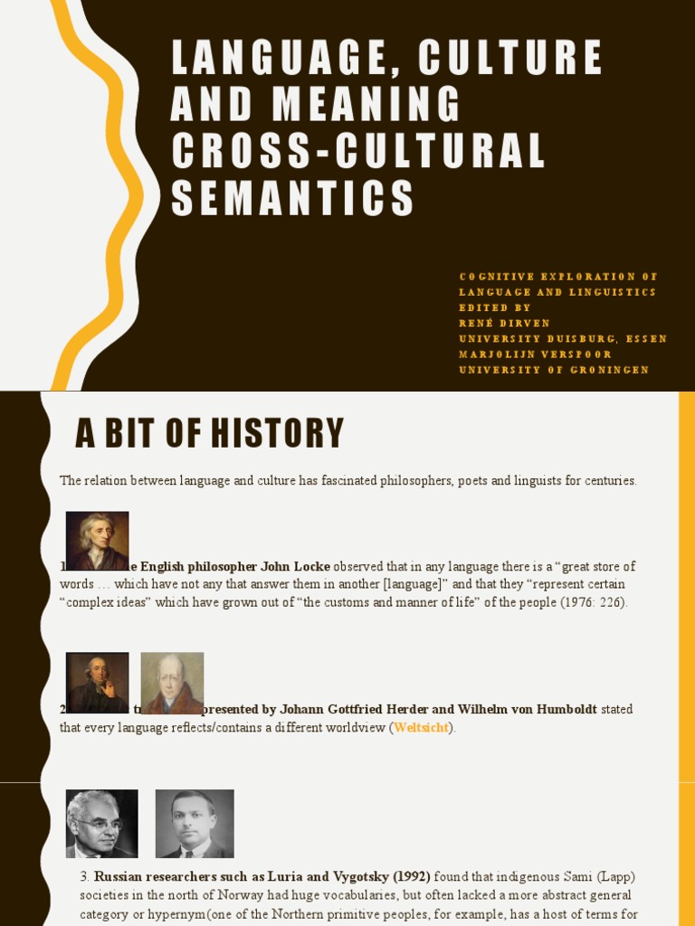 Cultural Semantics and Language Meaning | PDF | Semantics | Linguistics