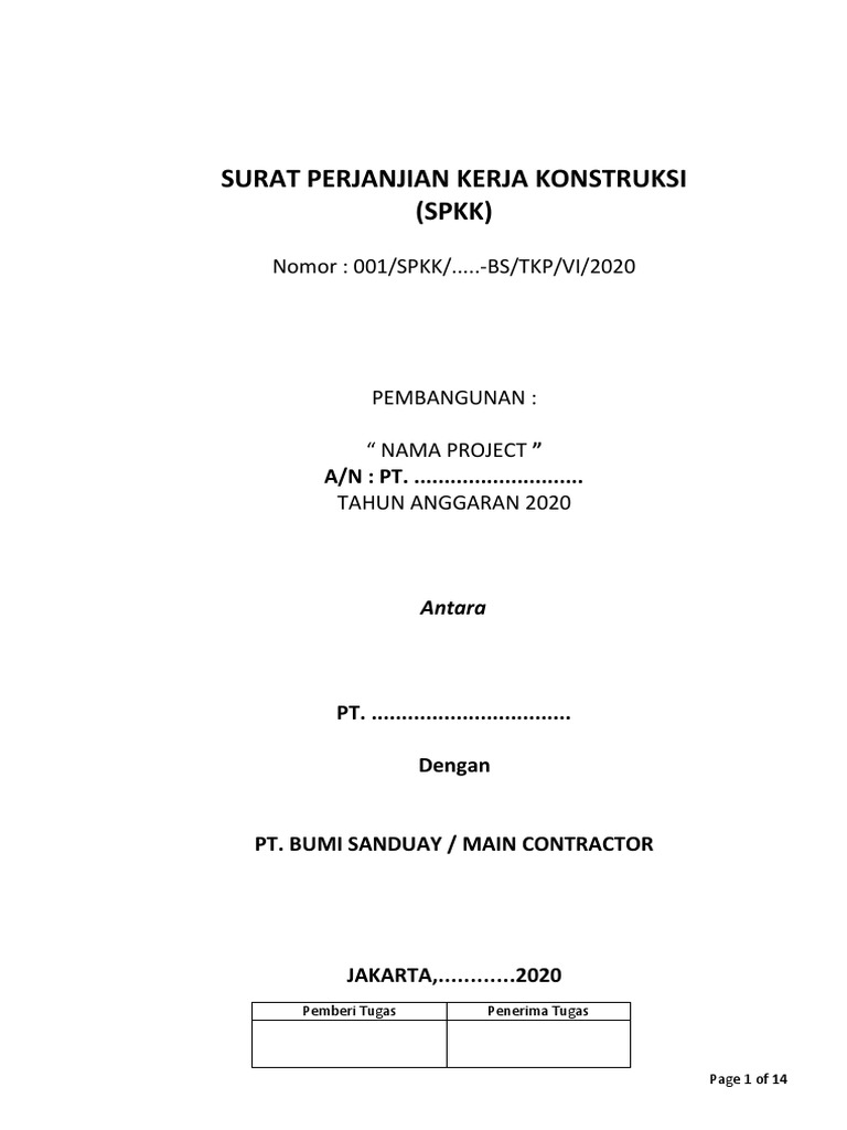 Draft Mou PT - BS-4225 | PDF