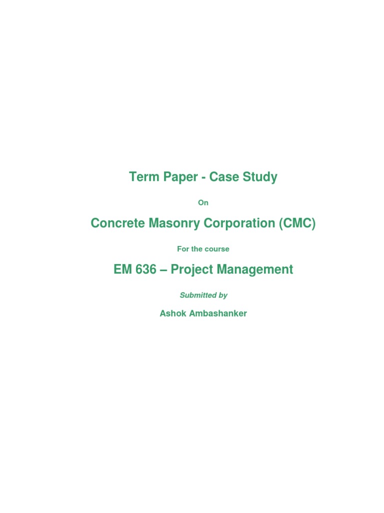 Term Paper - Case Study: Ashok Ambashanker | PDF | Organizational ...