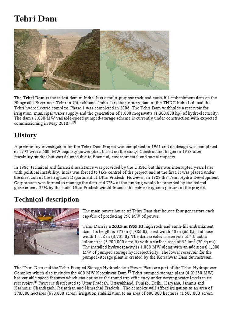 Dams of India | PDF | Hydrology | Water