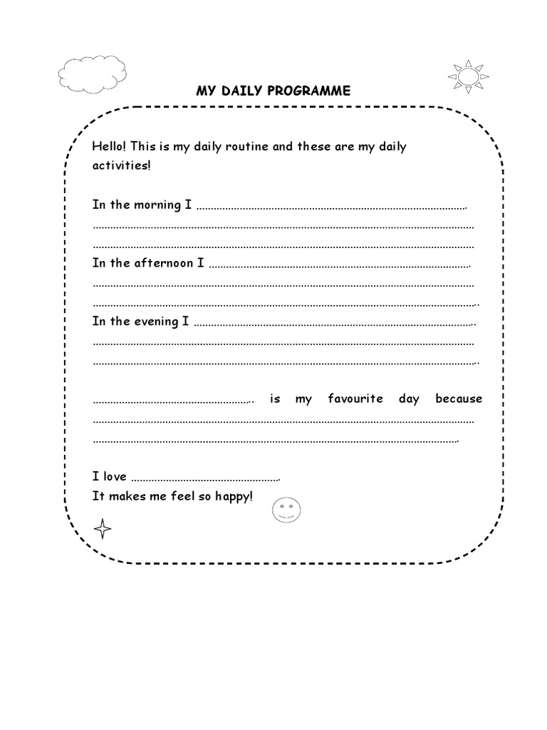 My Daily Programme | PDF | Self-Improvement