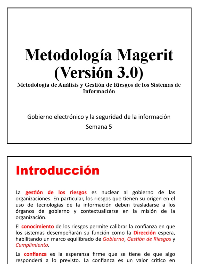 Magerit: Gestión de Riesgos TI | PDF | La seguridad informática | Seguridad