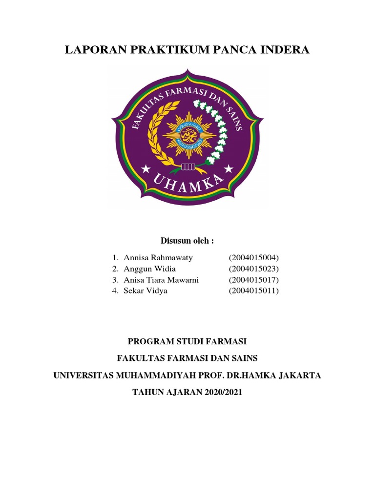 Laporan Panca Indera Kel.1 | PDF | Pengembangan Diri | Kesehatan Holistik