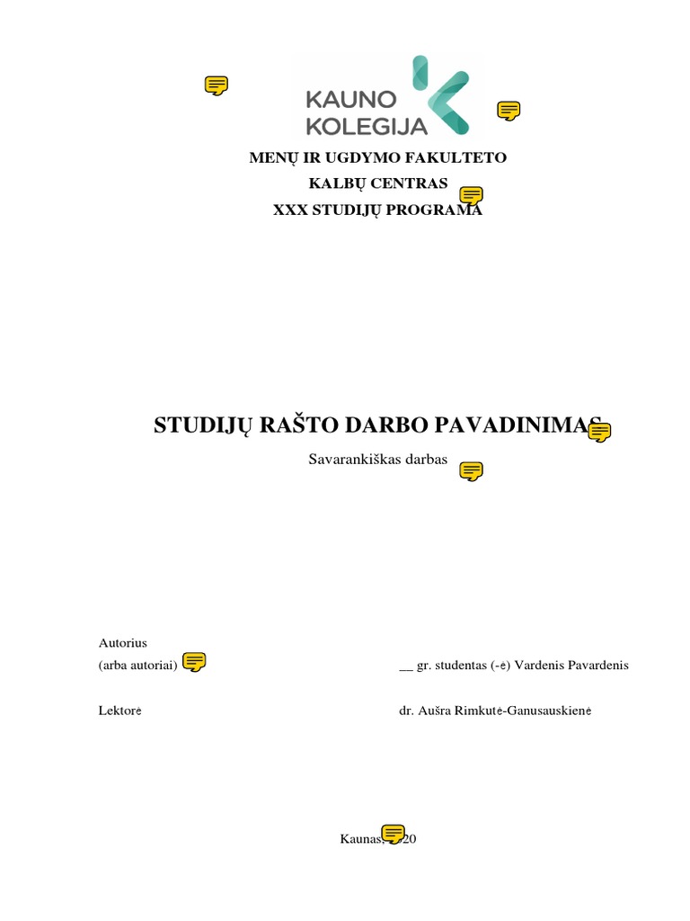 Antrastinis Lapas - Pavyzdys PDF | PDF