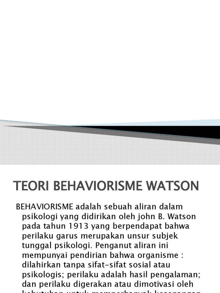 Teori WATSON | PDF