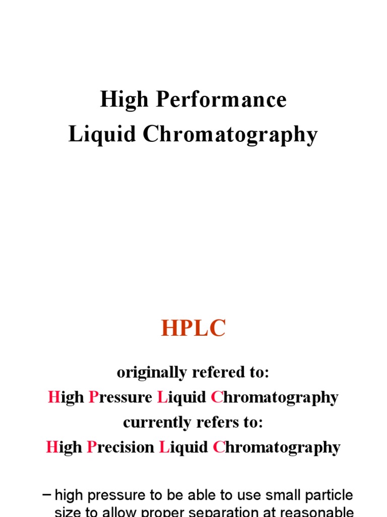 Isocratic Gradient HPLC | PDF | High Performance Liquid Chromatography ...