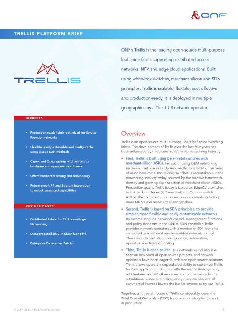 Trellis Platform Brief: First, Trellis Is Built Using Bare-Metal ...