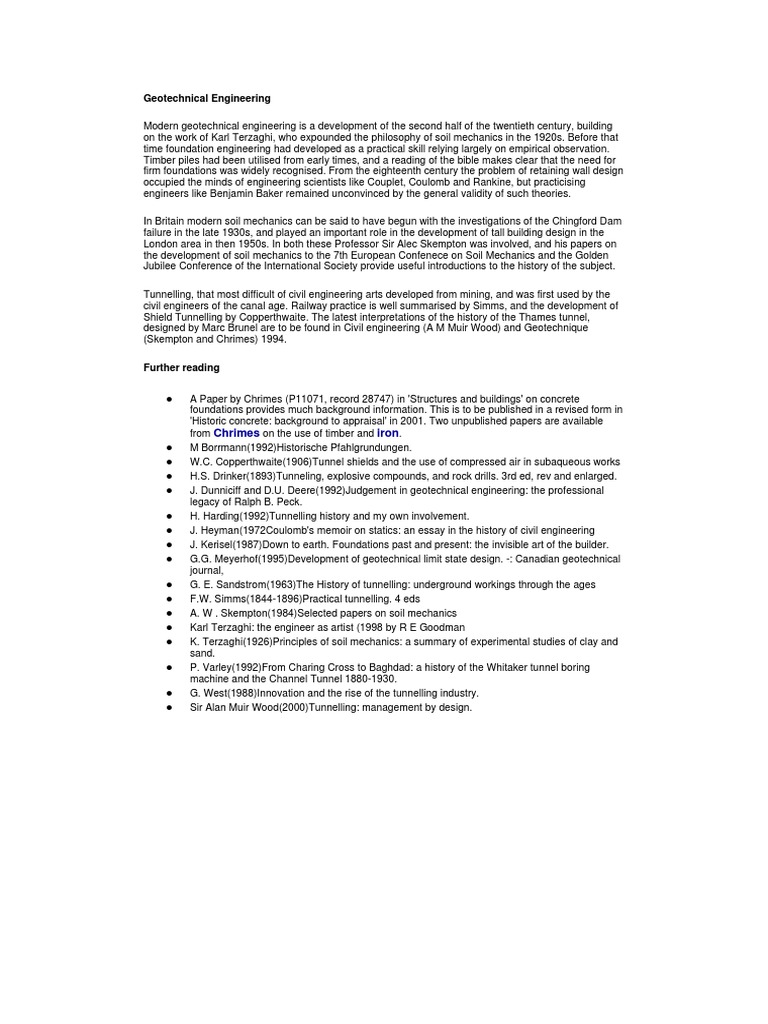 An Introduction To The History of Geotechnical Eng | PDF | Geotechnical ...