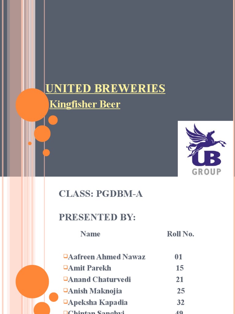 United Breweries: Kingfisher Beer | PDF | Beer | Fermented Drinks