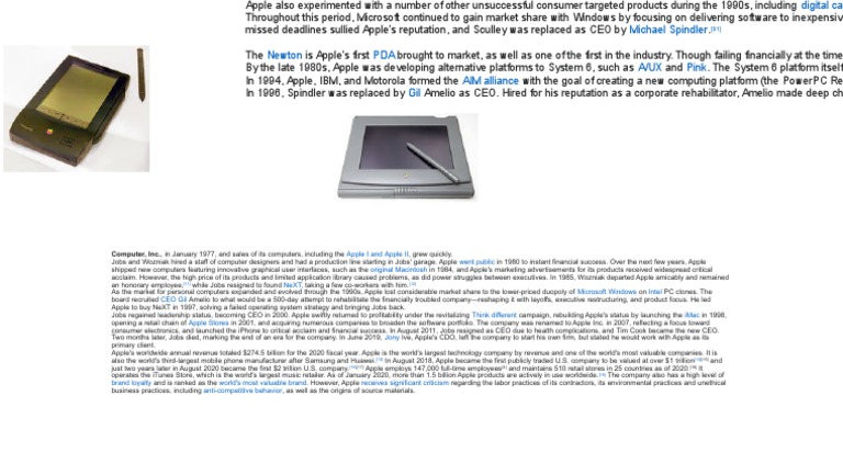 Computer, Inc., in January 1977, and Sales of Its Computers, Including ...