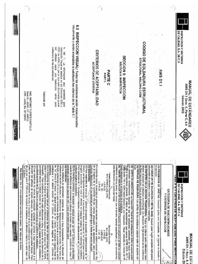 Aws d11 Structural Welding Code PDF | PDF