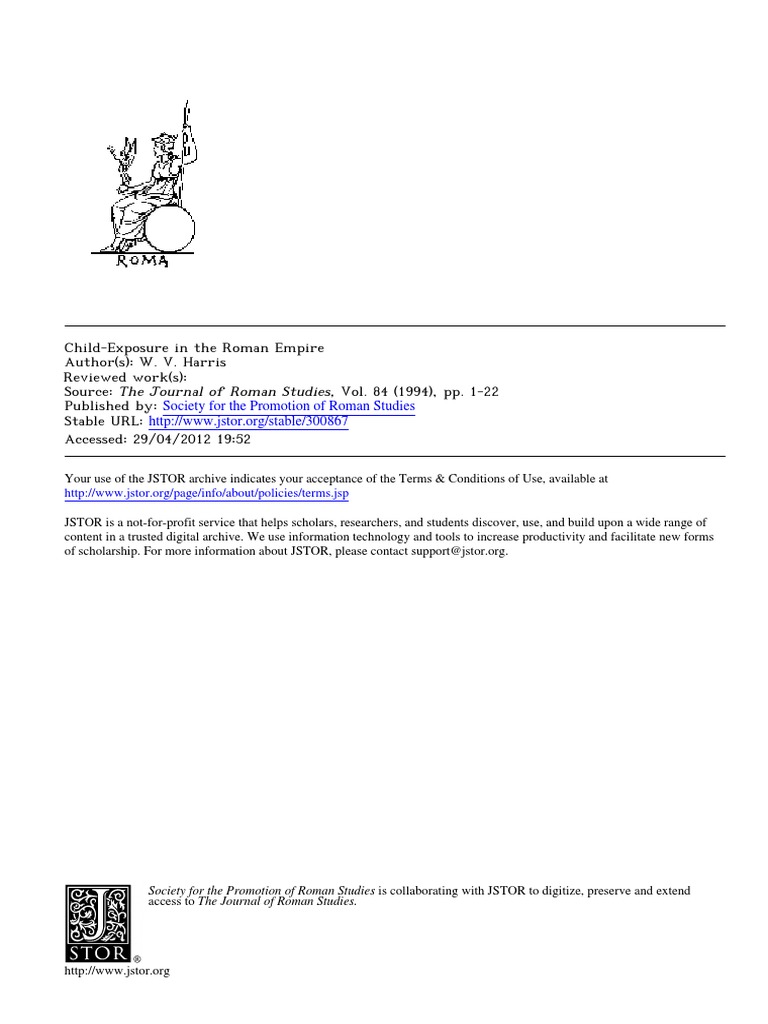 Child Exposure in the Roman Empire | PDF | Roman Empire | Roman Republic