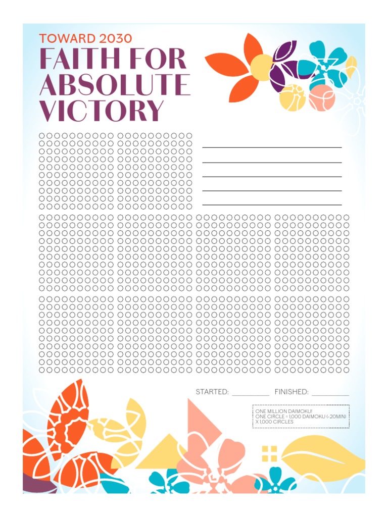 WD Daimoku Chart 1 PDF | PDF