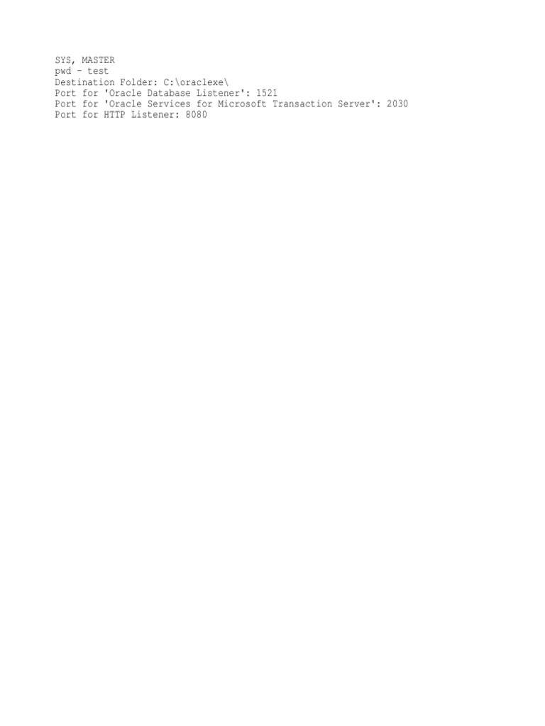 Oracle | PDF