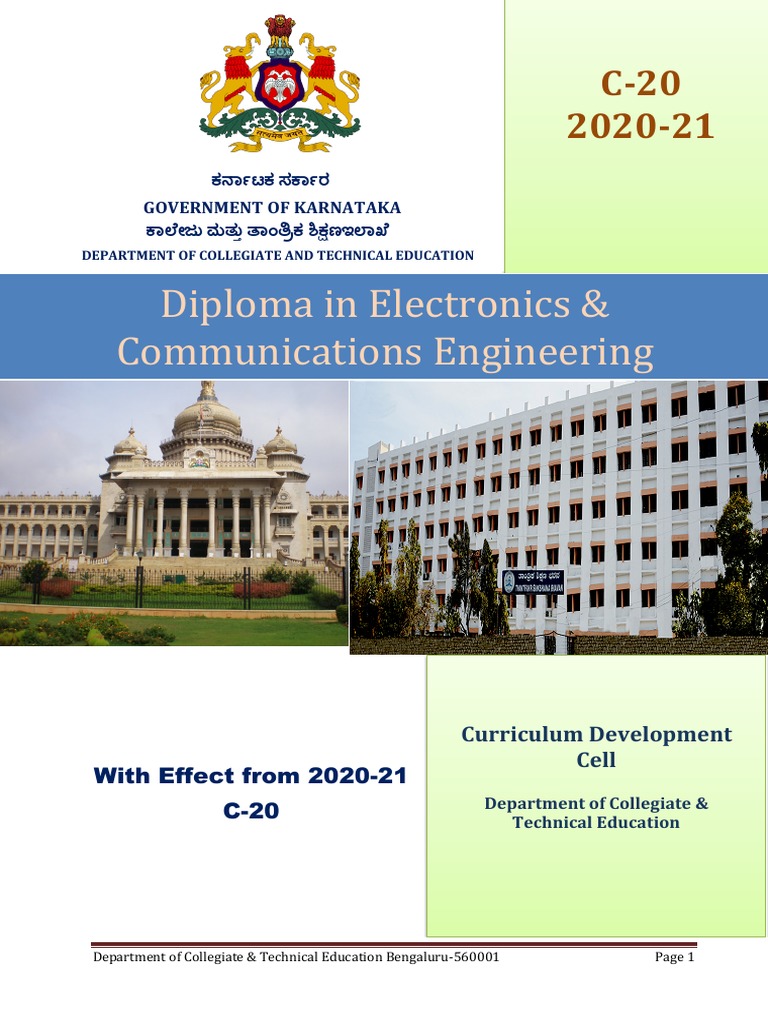 C20 Diploma in ECE Curriculum Overview | PDF | Engineering | Course Credit