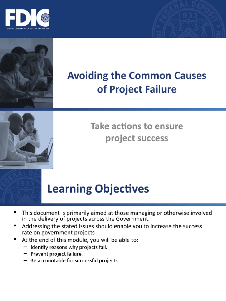 Avoiding The Common Causes of Project Failure: Take Actions To Ensure ...