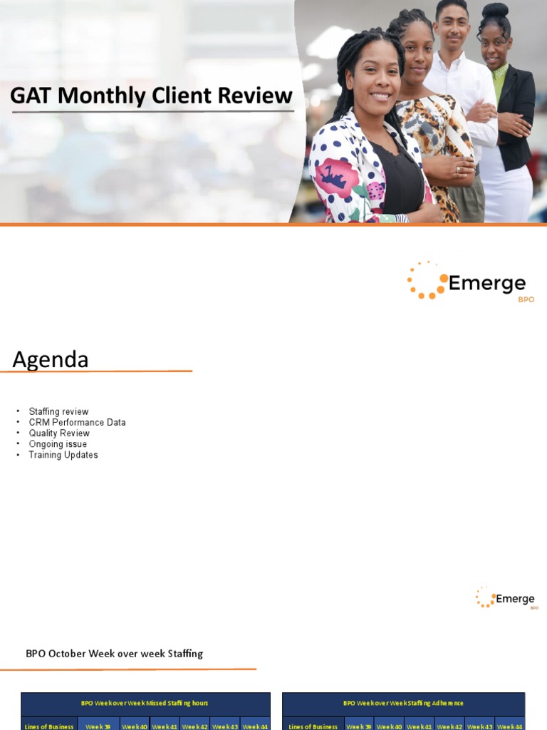 GAT Monthly Touchbase 12.52 | PDF | Business