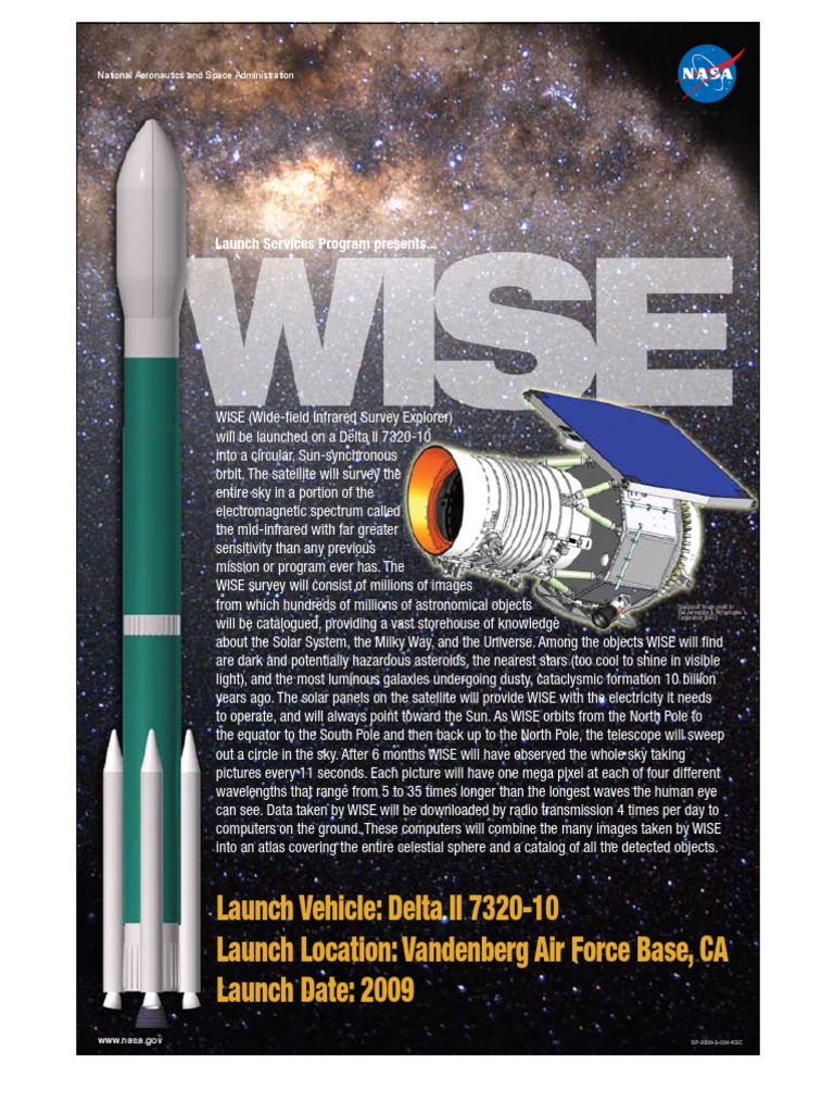 WISE Fact Sheet | PDF | Spaceflight | Outer Space